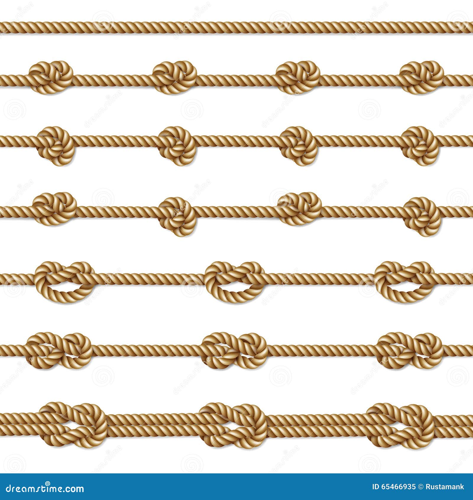 Rope Border Shapes Vector Illustration | CartoonDealer.com #56068436