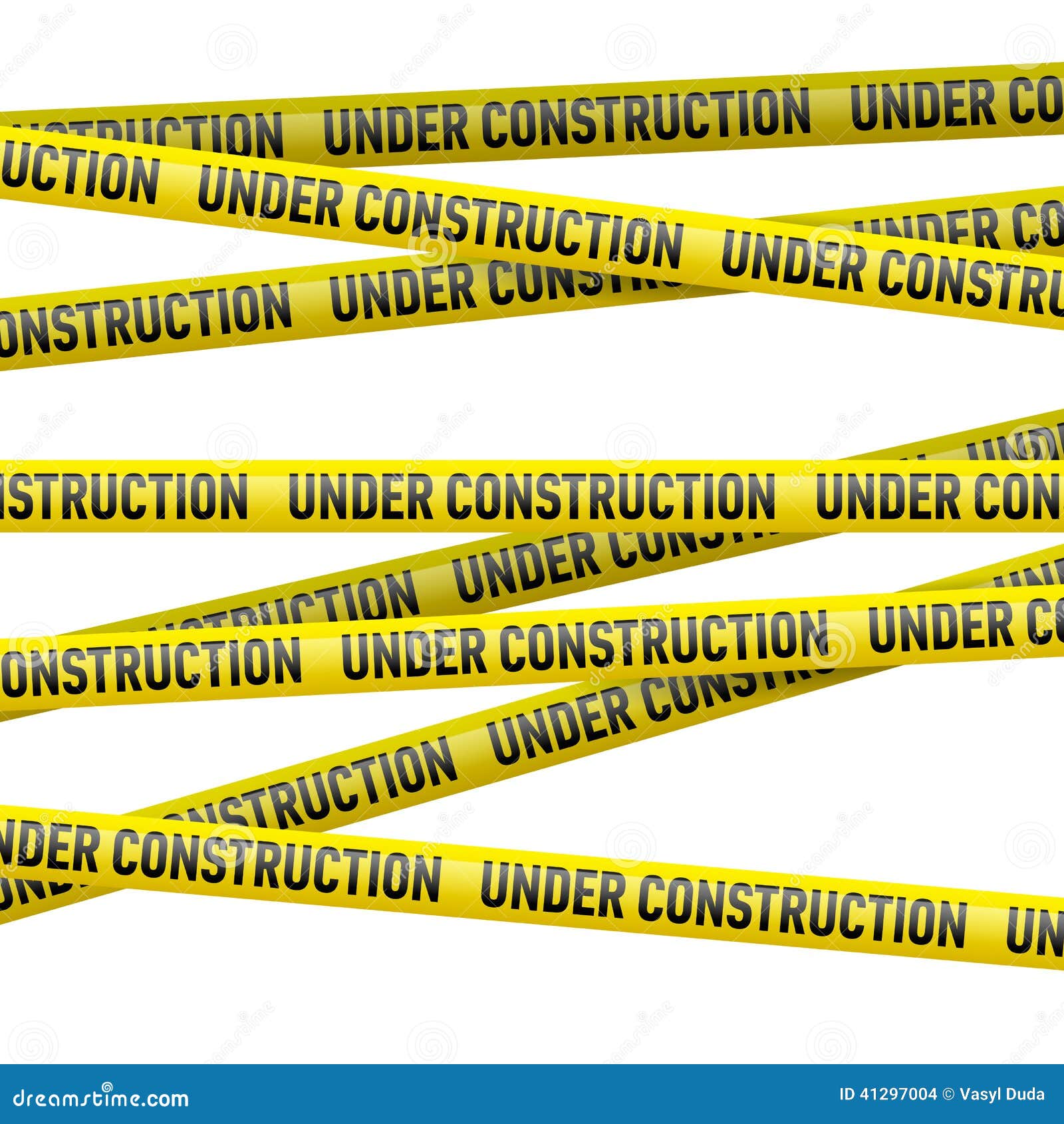 Under Construction Tape Plastic Warning Tape, No Adhesive Barrier Tape