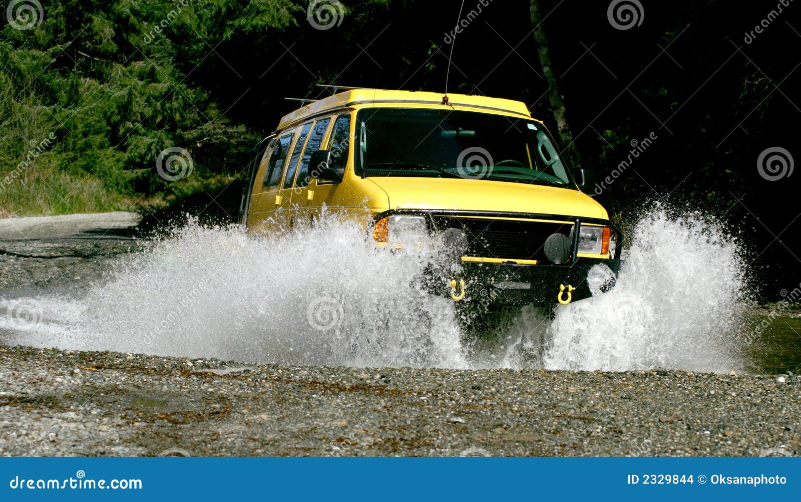 Yellow Van stock photo. Image of super, shallow, outdoors - 2329844