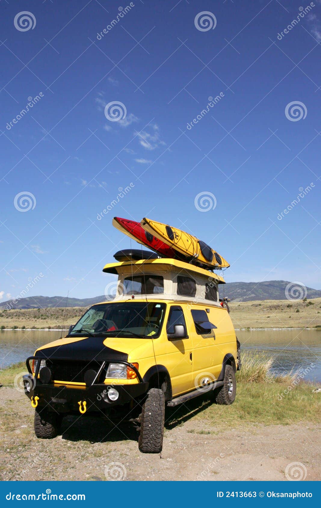 Yellow Van stock image. Image of rockies, colorado, colorful - 2413663