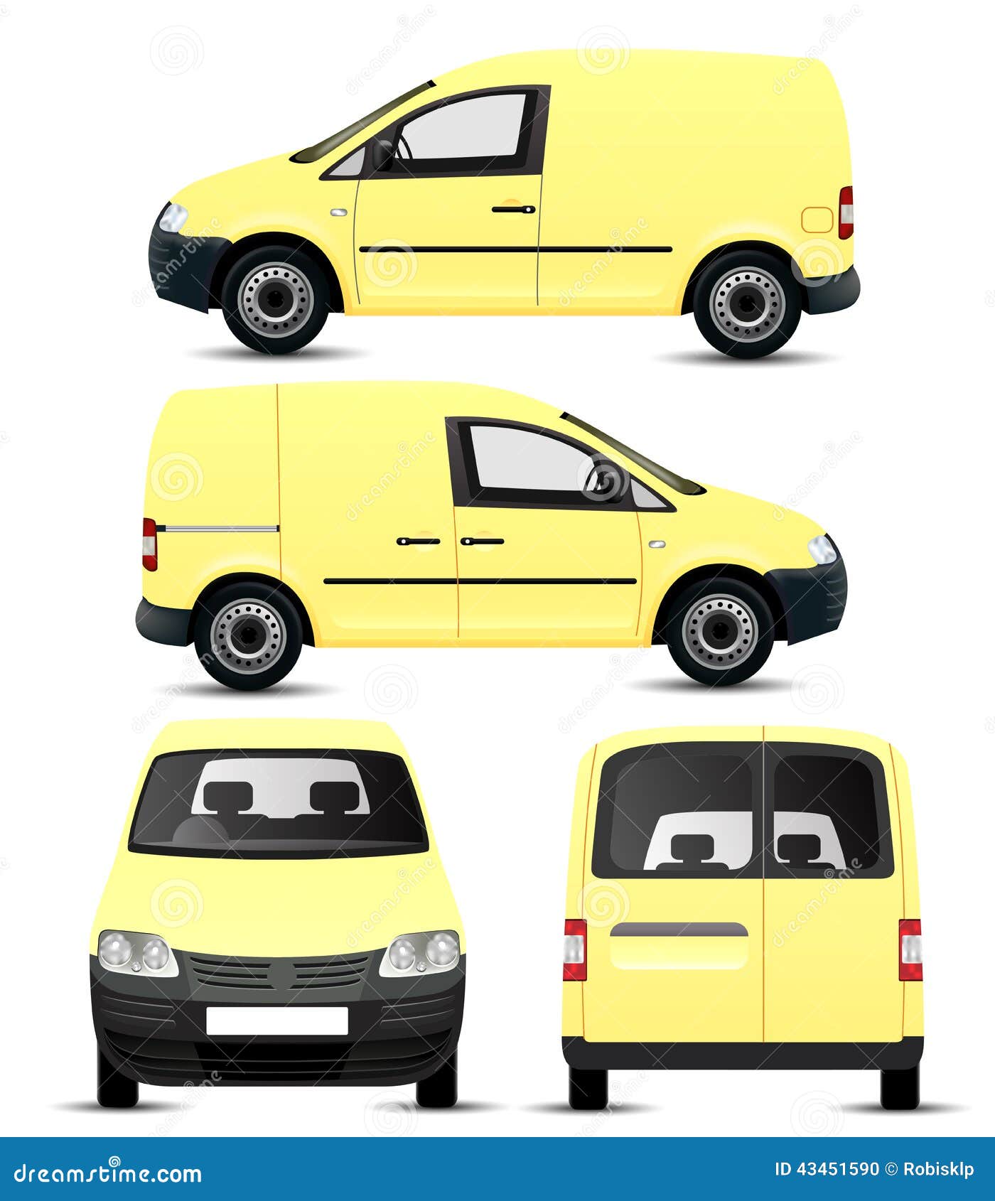 Vector Art Of Minivan Cartoon | CartoonDealer.com #85321258