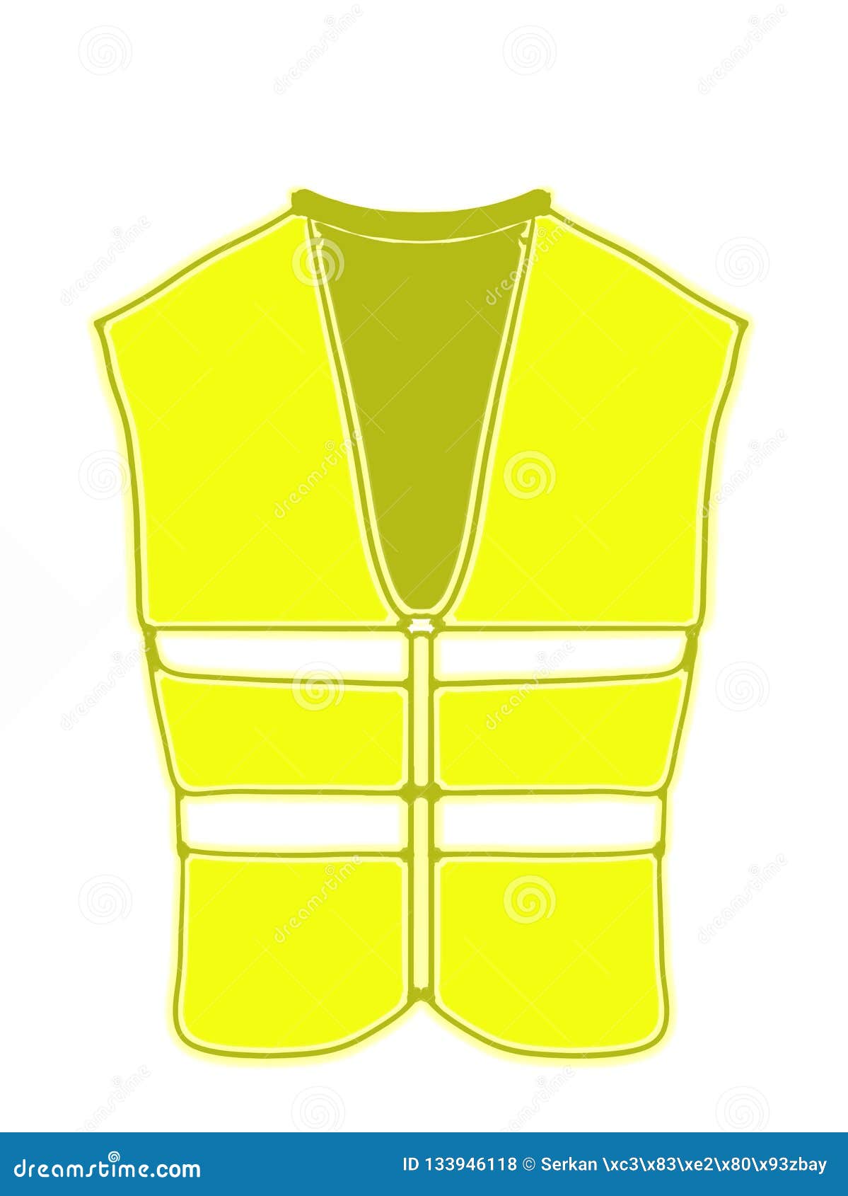 Yellow Vest Illustration Yellow Vest Illustration Stock Illustration ...