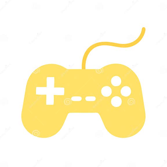 Yellow Video Game Controller Vector for Gaming Designs and ...