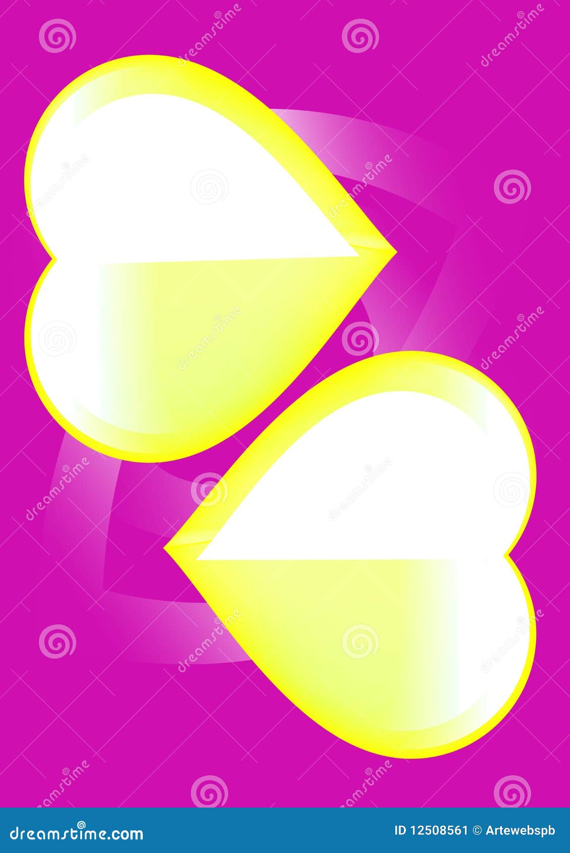 Yellow on the violet stock vector. Illustration of pair - 12508561