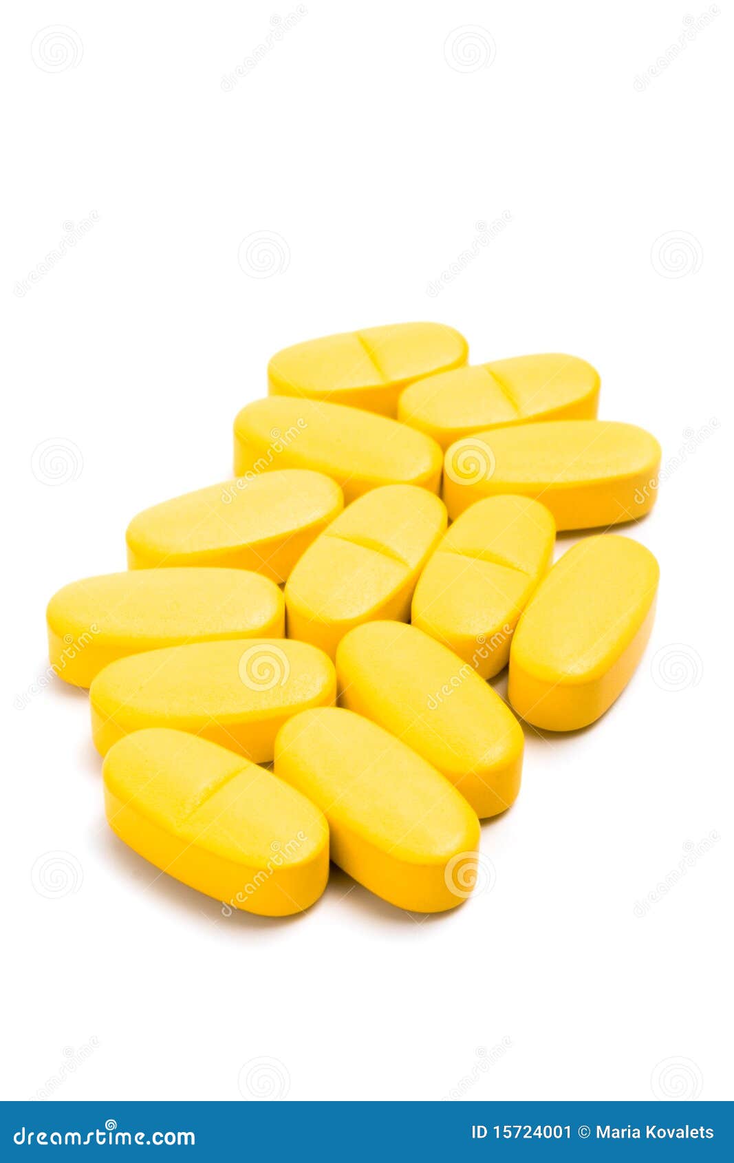 Yellow vitamin pills stock image. Image of sickness, macro - 15724001