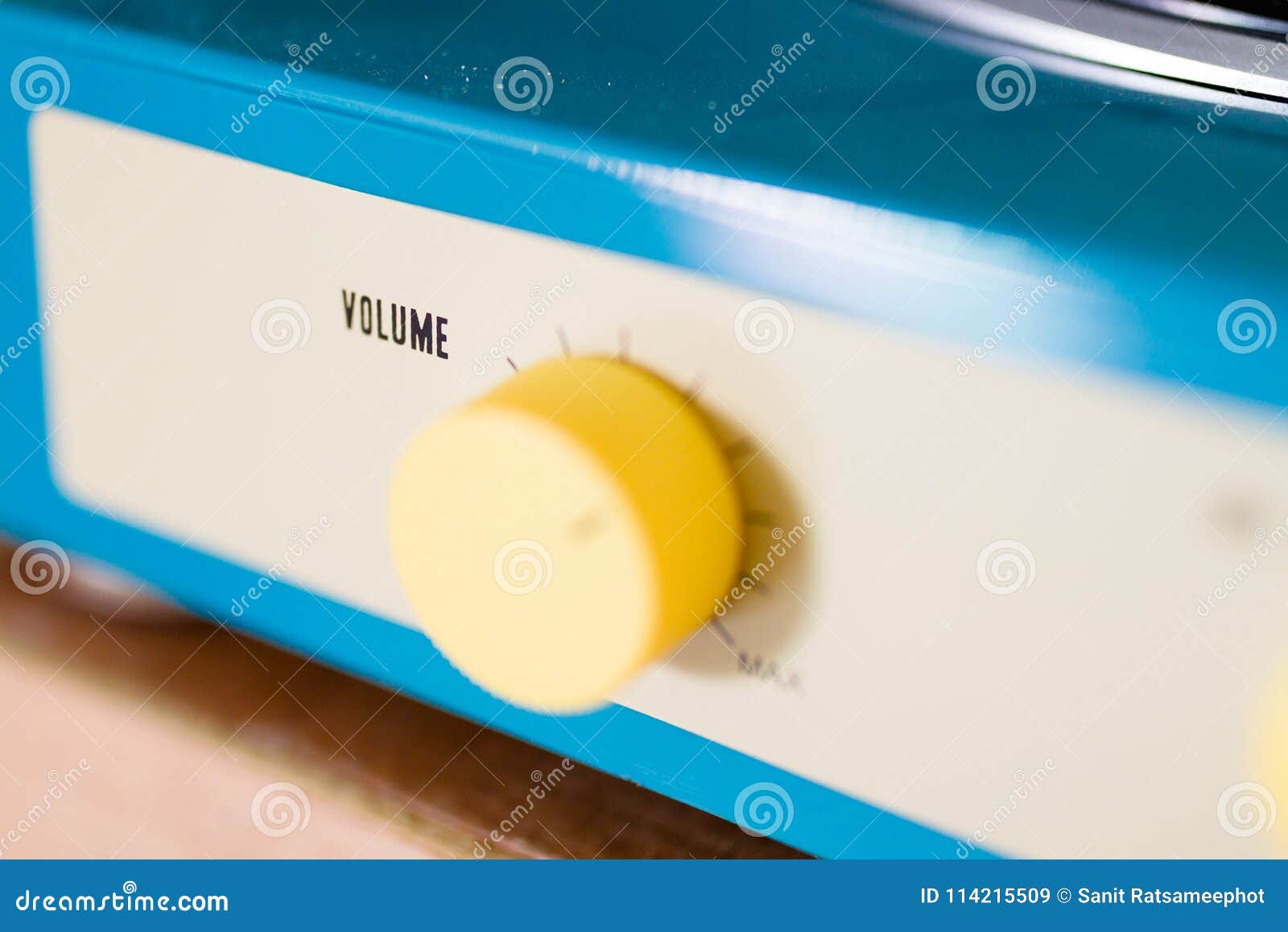 Yellow volume button. stock image. Image of portable - 114215509