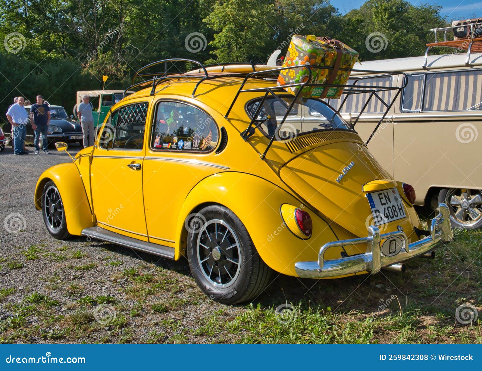 Yellow VW Beetle 1500 Classic Ca Editorial Stock Photo - Image of metal ...