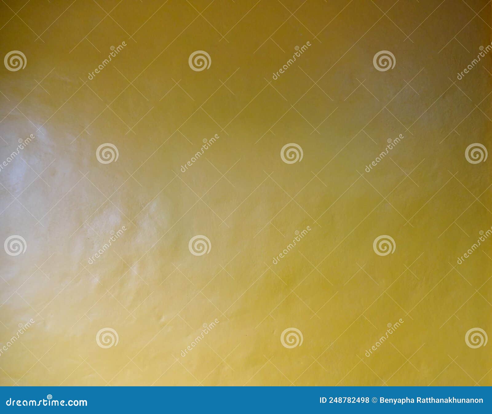 Wall Yellow Rough Surface a Light Hits Make a Gradient Stock Photo ...