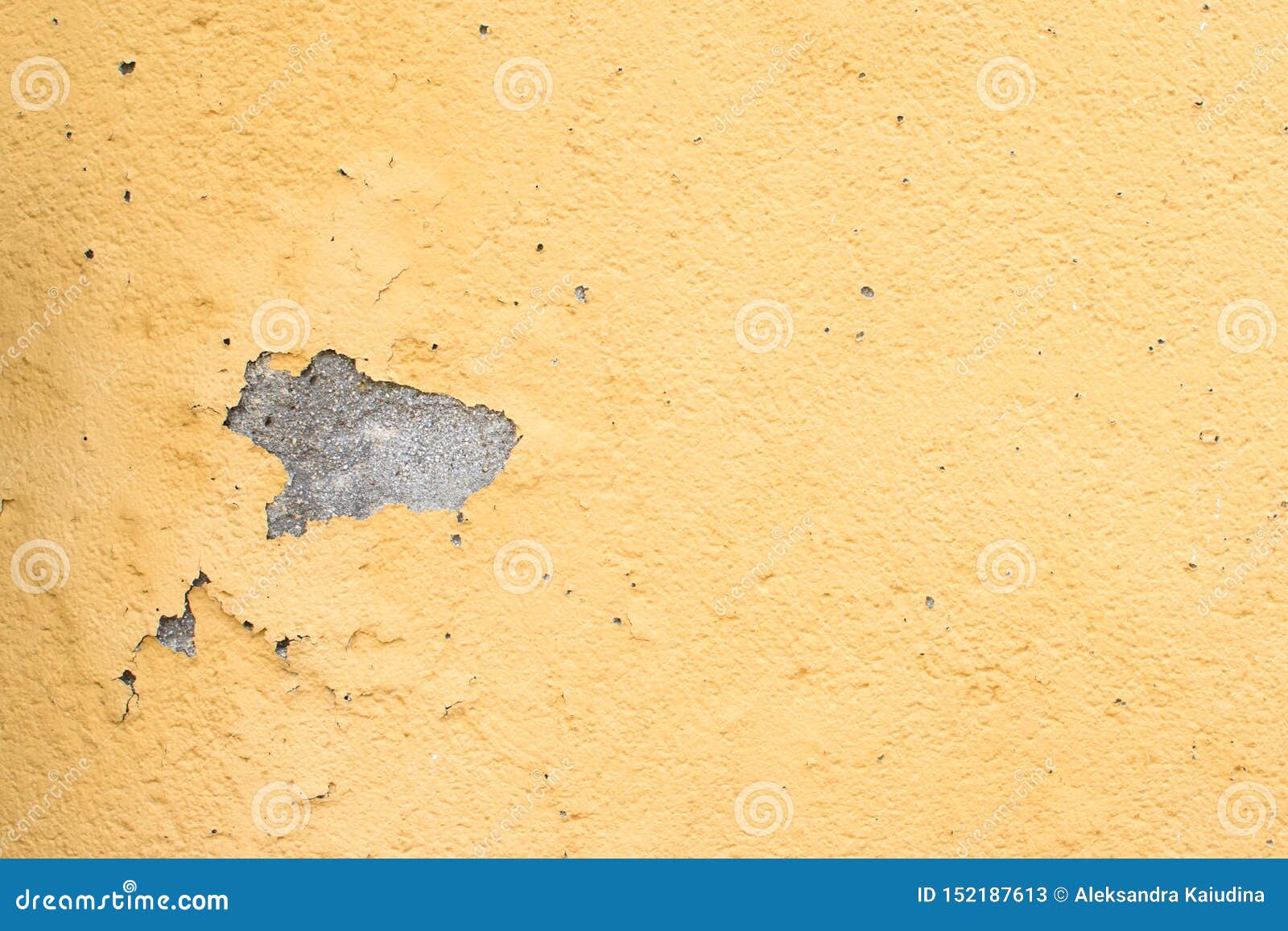 Yellow wall of plaster. stock image. Image of mortar - 152187613