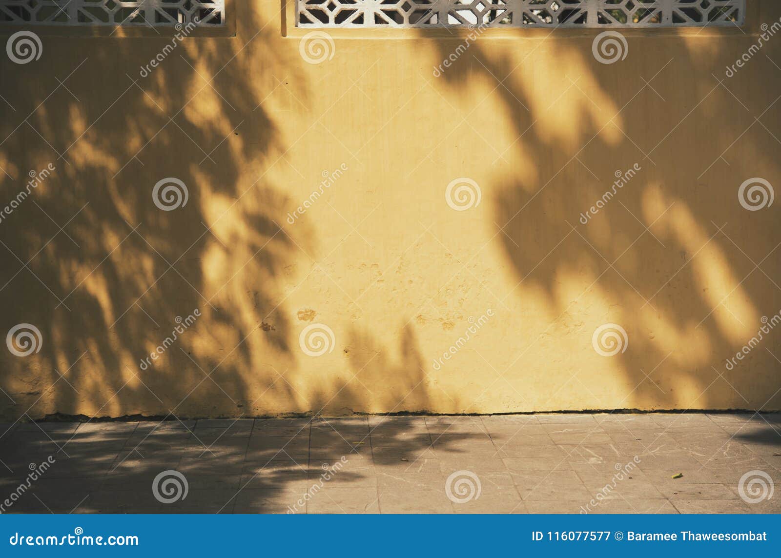 Yellow Wall and Shadow Abstract for Background Stock Image - Image of ...