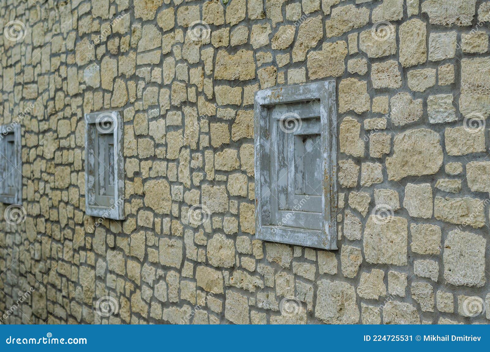 Yellow Wall Stacked of Uneven Stones of Random Shapes and Sizes Stock ...