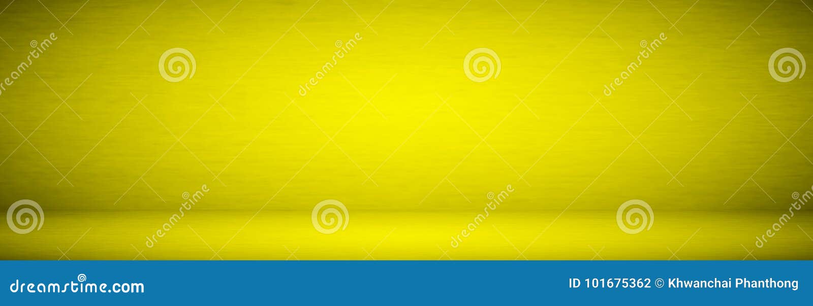 Yellow Wall and Studio Room Stock Photo - Image of floor, graphic ...