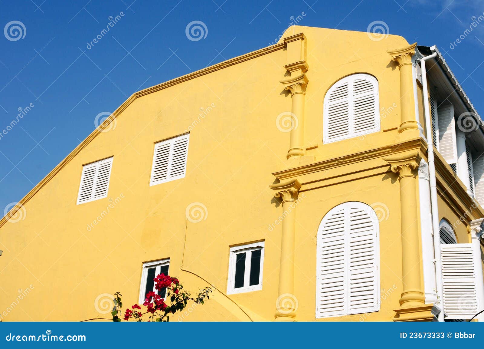 Yellow Walls of an Old Building Stock Image - Image of yellow, ancient ...