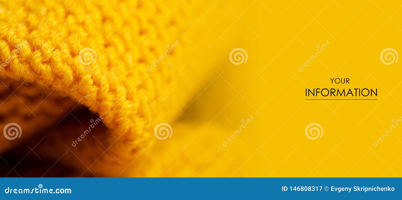 Yellow Warm Fabric Texture Material Sweater Pattern Stock Image - Image ...