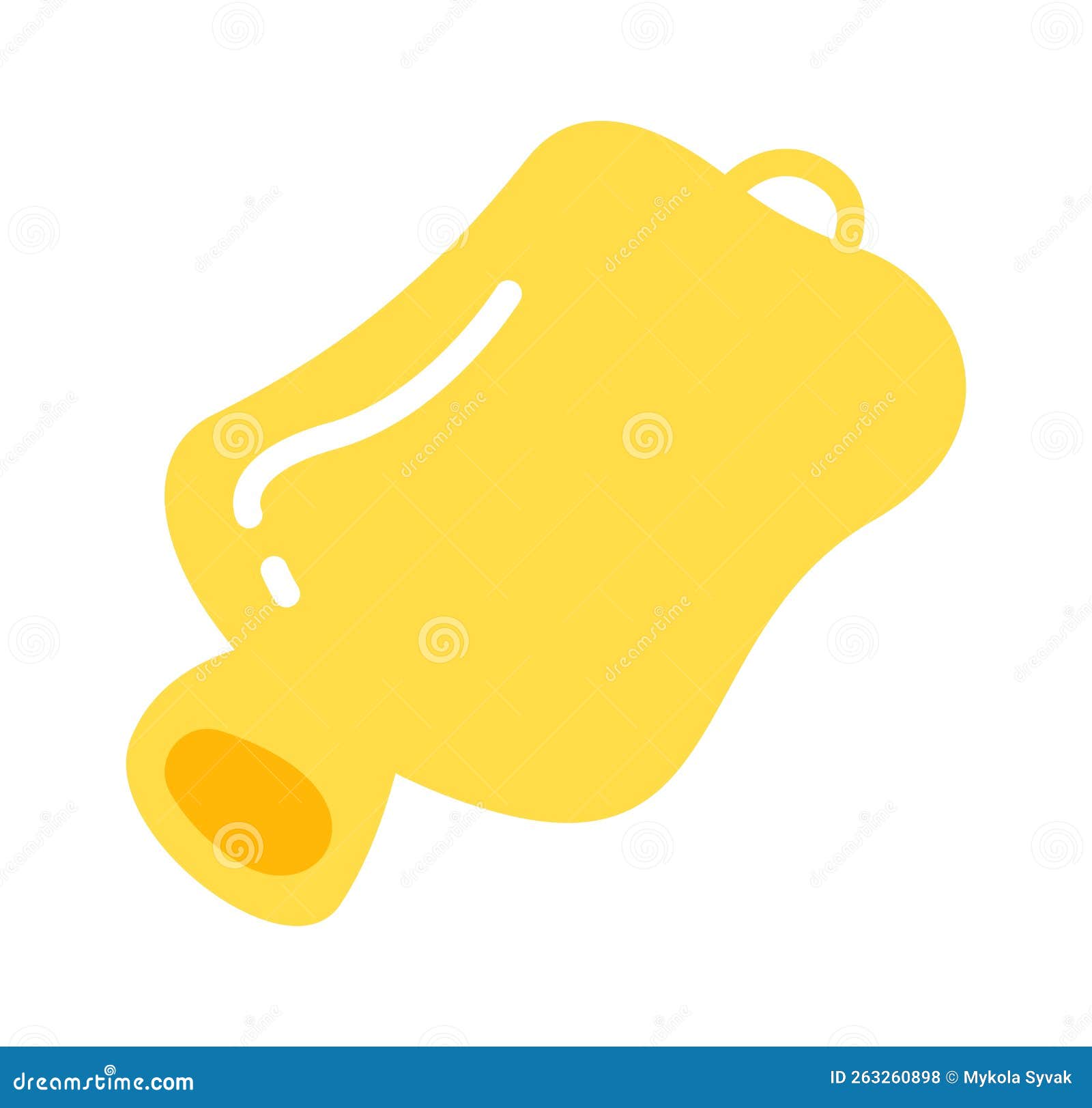 Yellow warmer icon stock vector. Illustration of life - 263260898