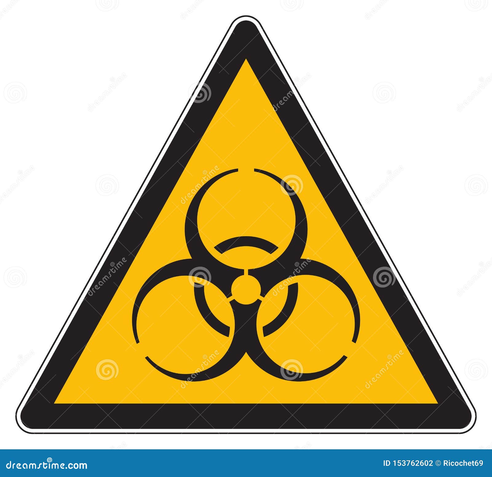 Warning Biohazard Label, Biohazard Sharps Vector Illustration ...