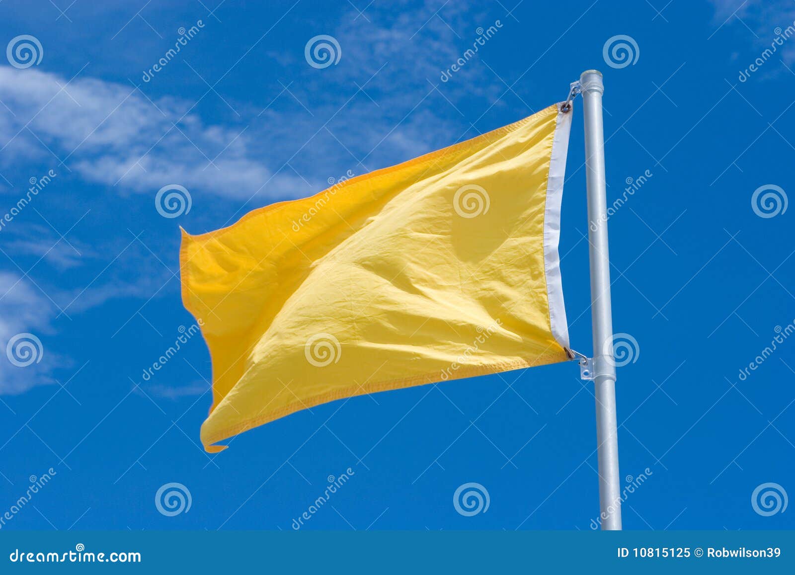Yellow Warning Flag Royalty-Free Stock Photography | CartoonDealer.com ...