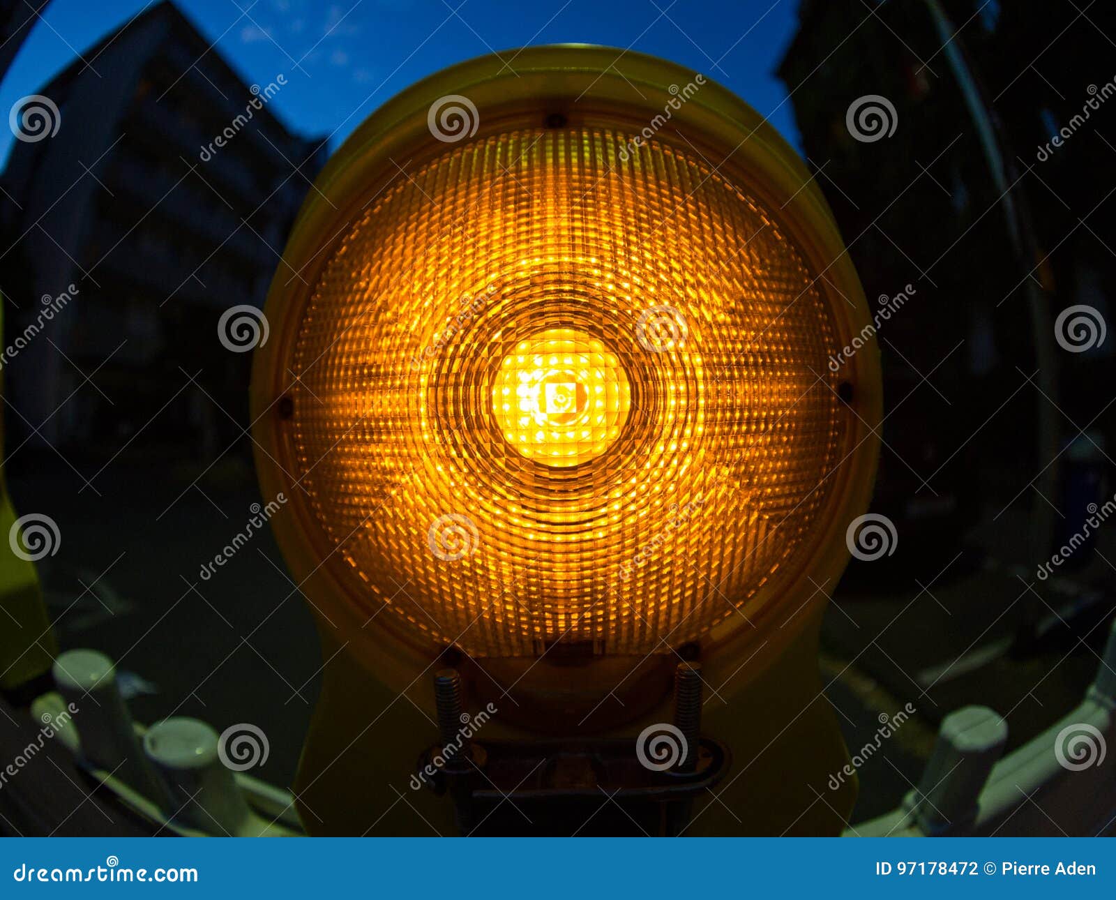 Yellow warning light stock photo. Image of slide, light - 97178472