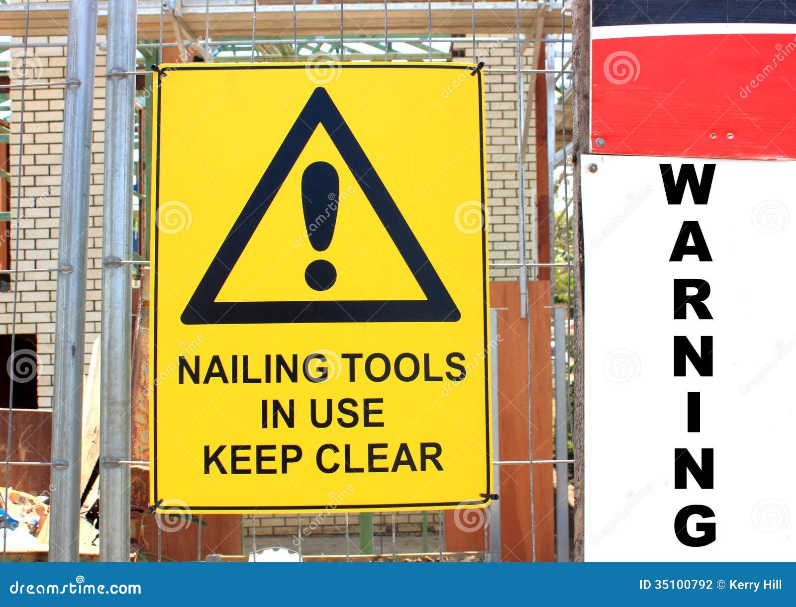 Yellow warning sign stock photo. Image of symbol, yellow - 35100792