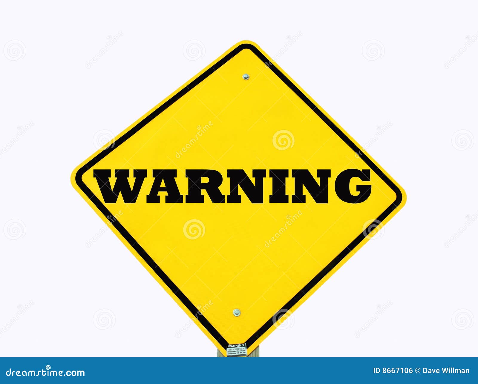 Yellow Warning Sign Isolated Stock Photo - Image of isolated, traffic ...