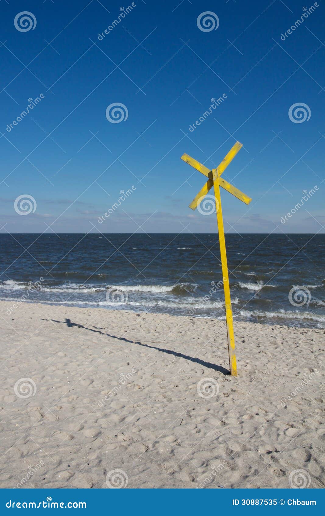 Yellow warning sign 1 stock image. Image of andrews, seawater - 30887535