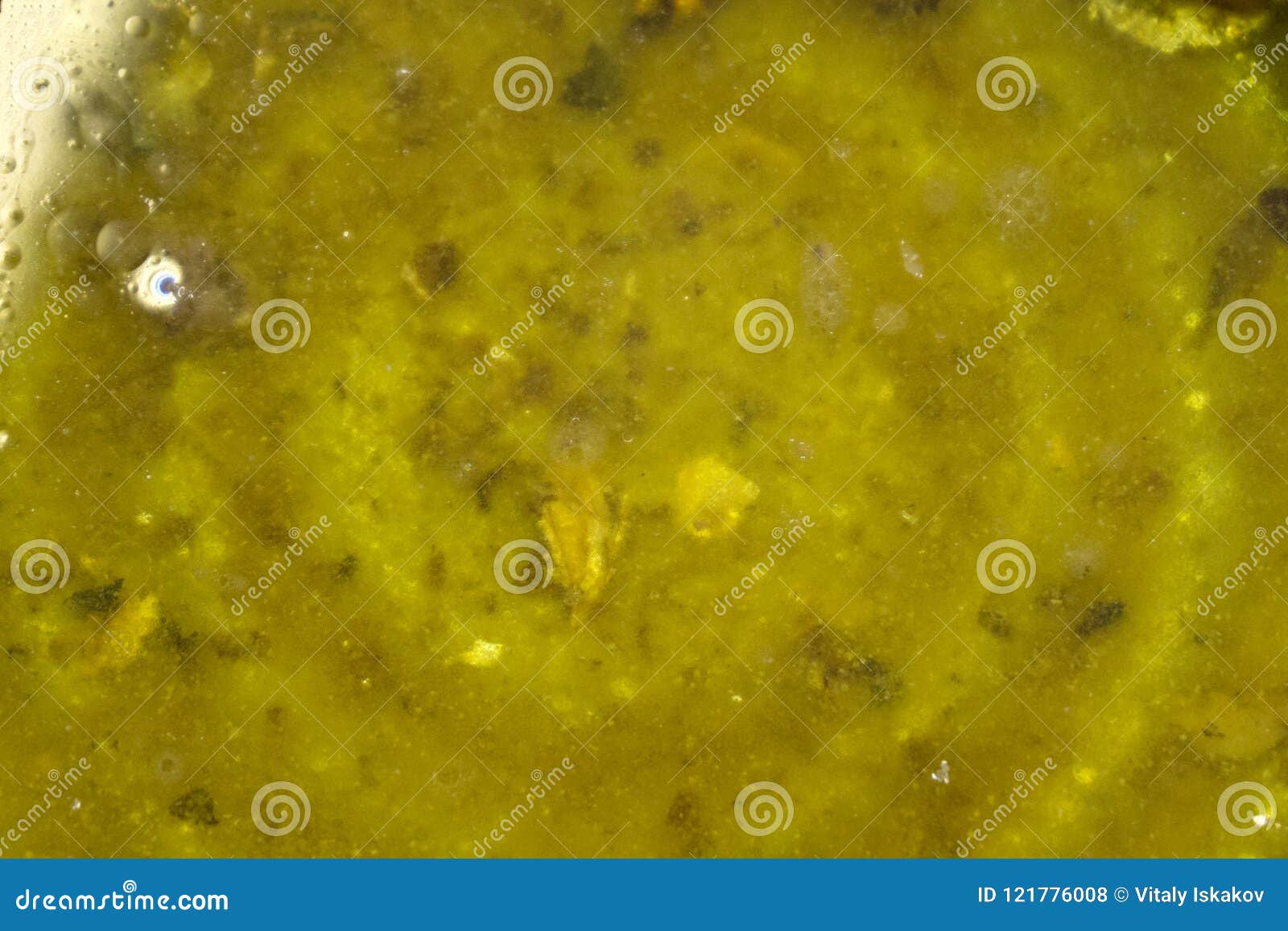 Yellow Water Bubbles Abstract Light Illumination. Stock Photo - Image ...