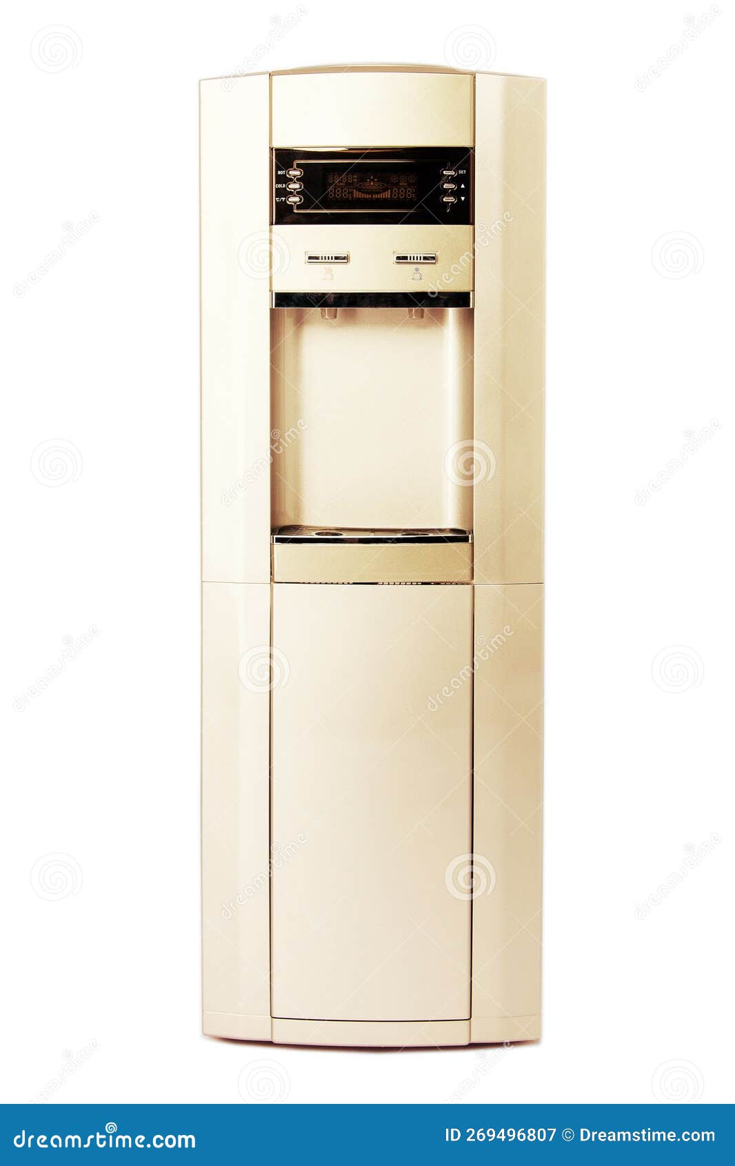 Yellow water cooler stock image. Image of equipment - 269496807