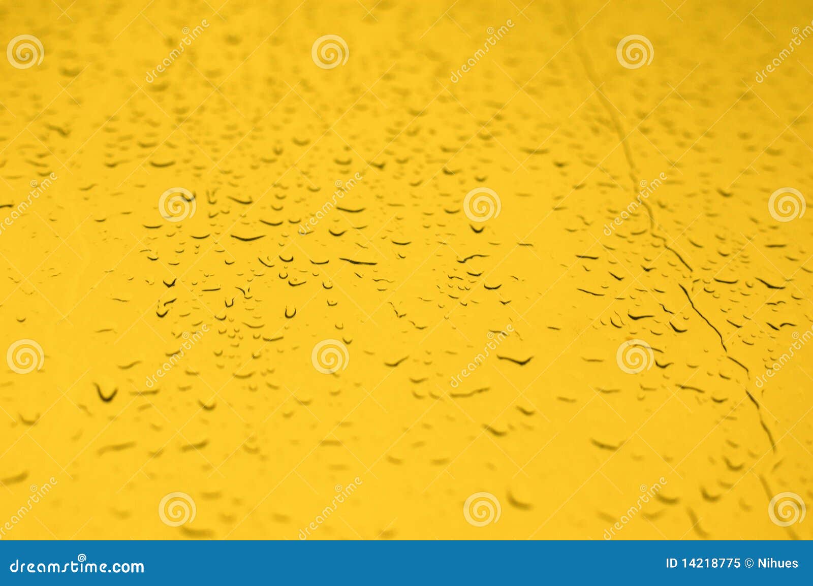 Yellow Water Drops Background Stock Image - Image of droplet, modern ...
