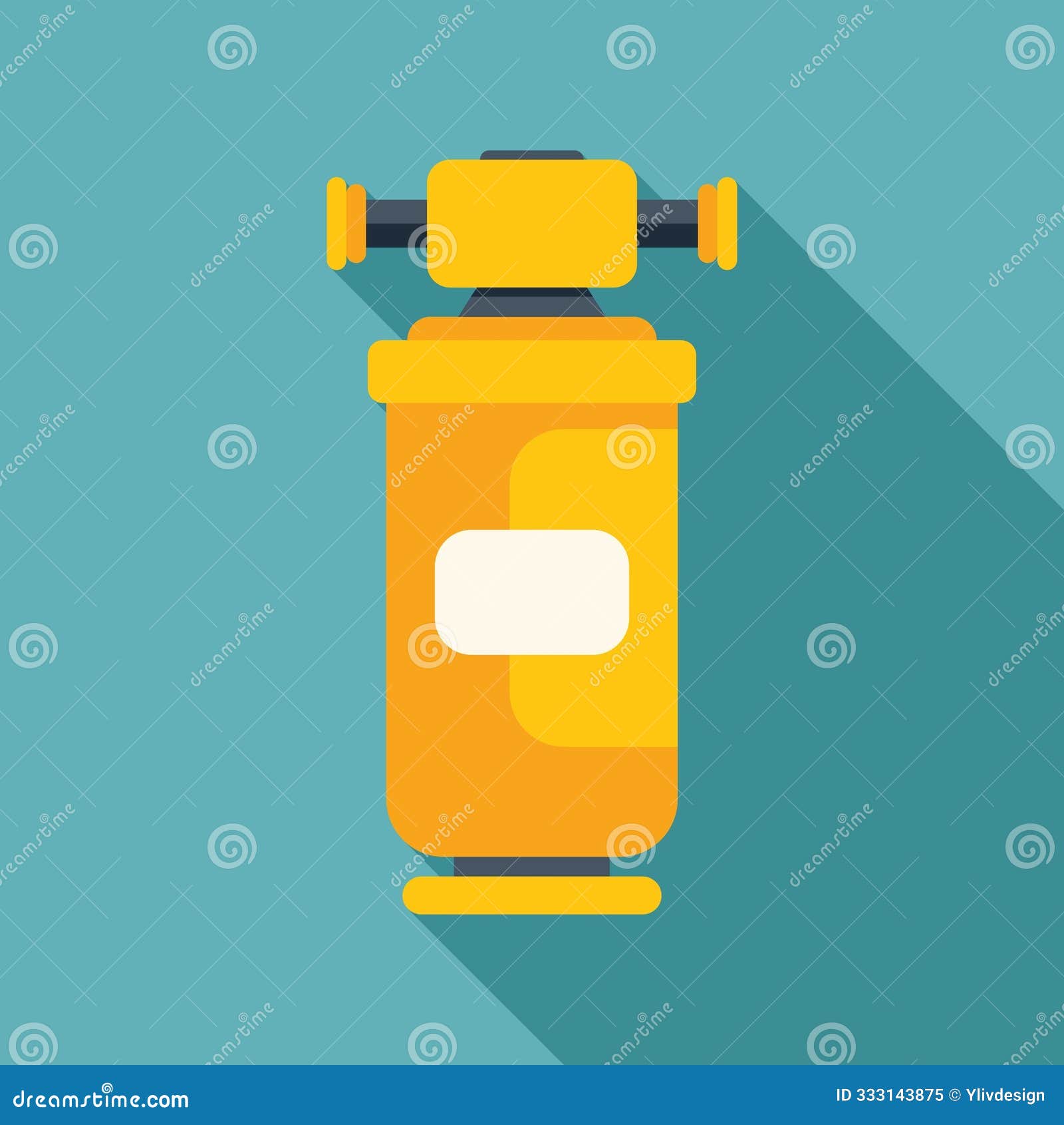 Yellow Water Filter Purifying Tap Water for Drinking Stock Illustration ...