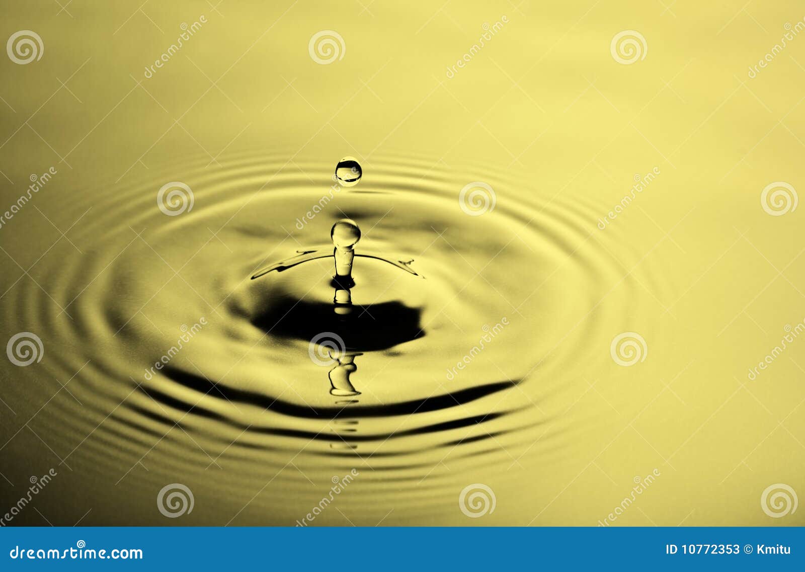 Yellow water splash stock image. Image of rainy, surface - 10772353