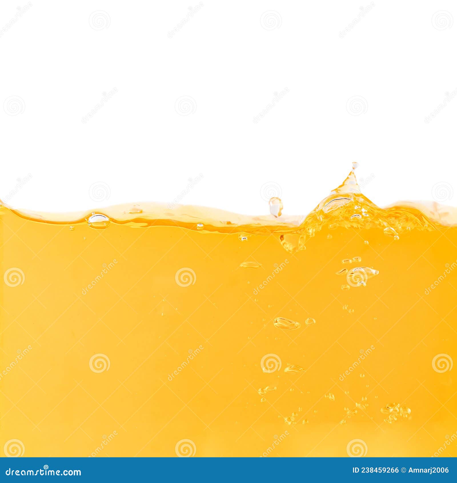 Yellow Water Surface with Splash and Bubbles Stock Photo - Image of ...
