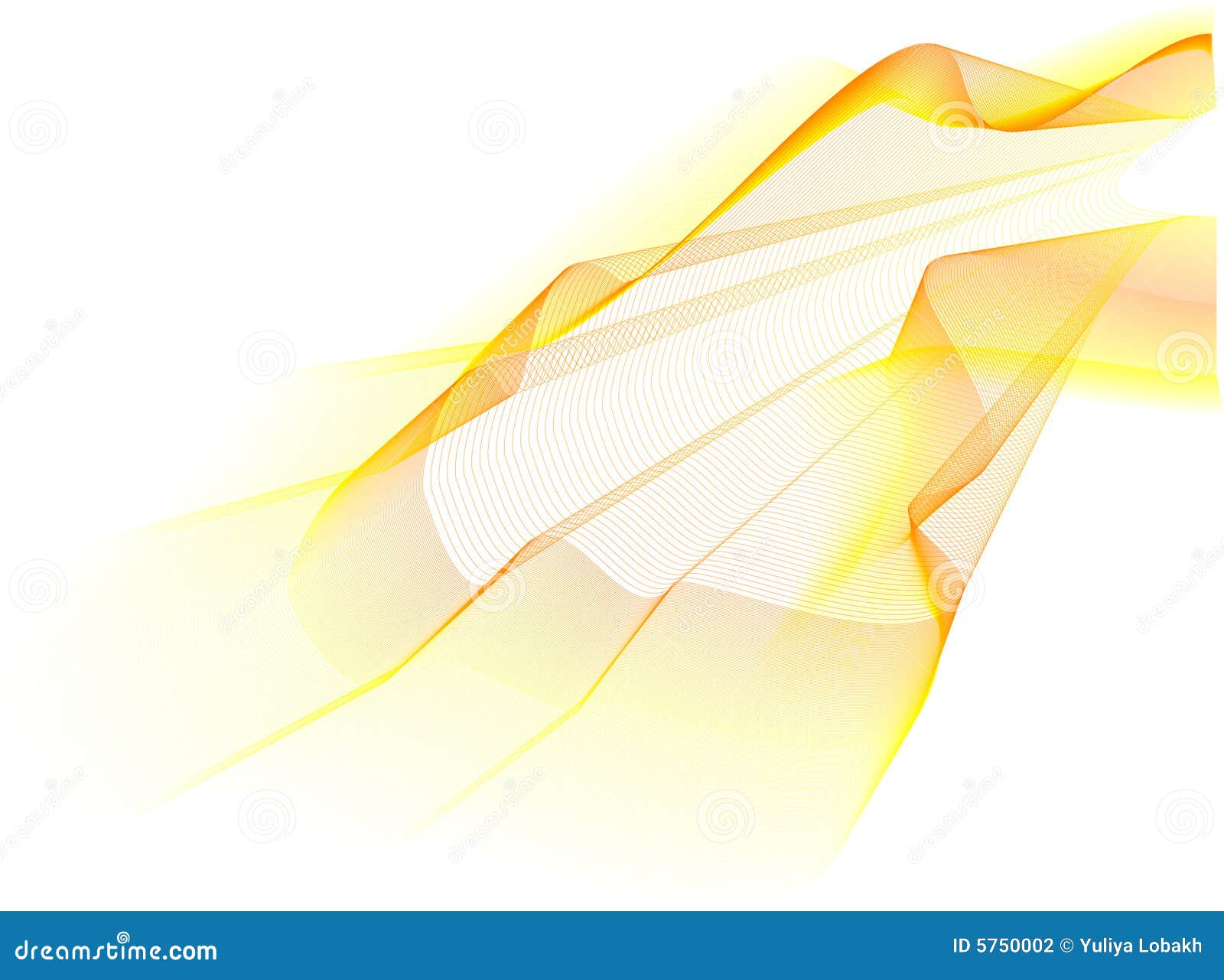 Yellow wave stock vector. Illustration of graphic, white - 5750002
