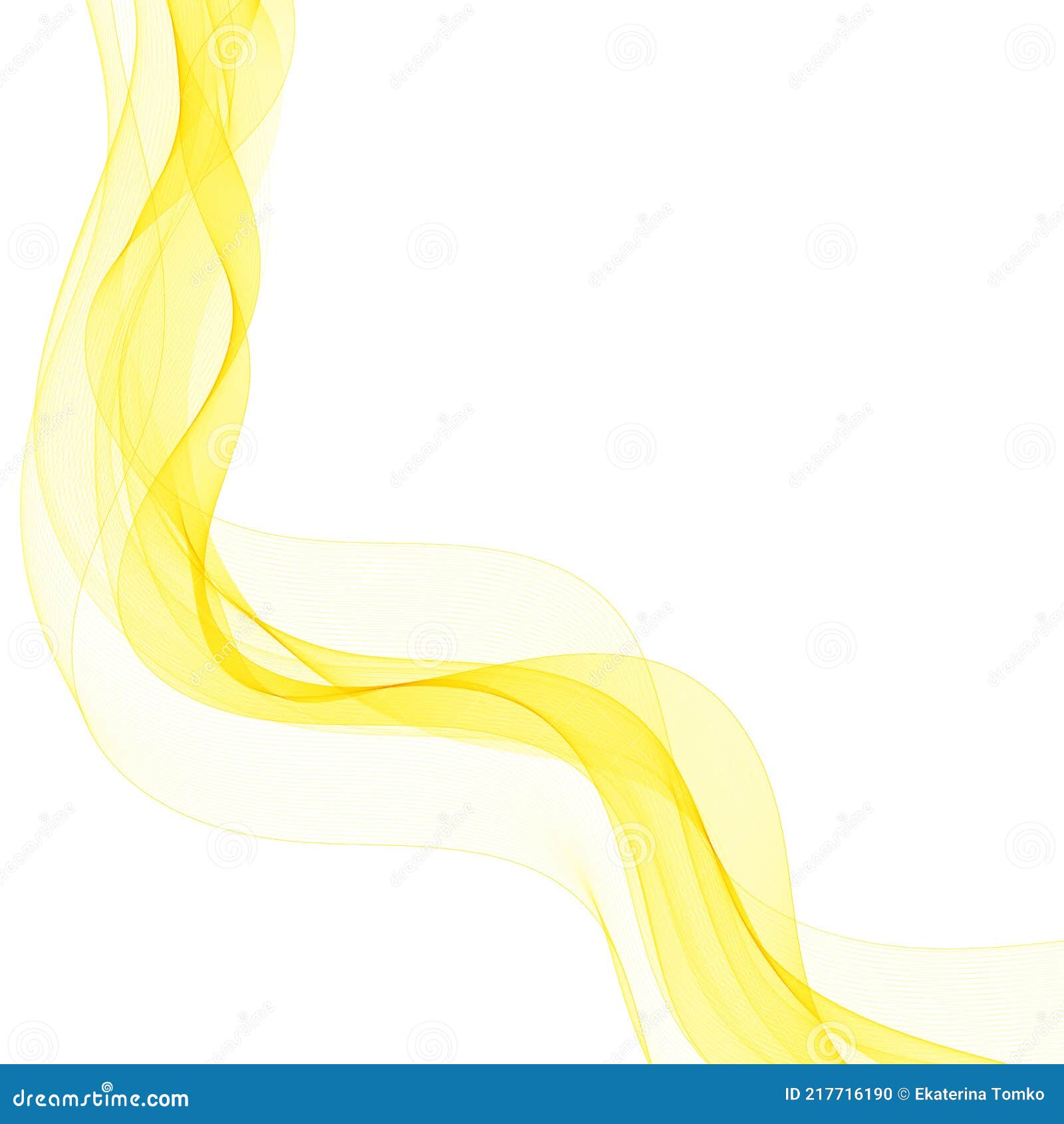 Yellow Wave. Abstract Illustration. Vector Background. Eps 10 Stock ...