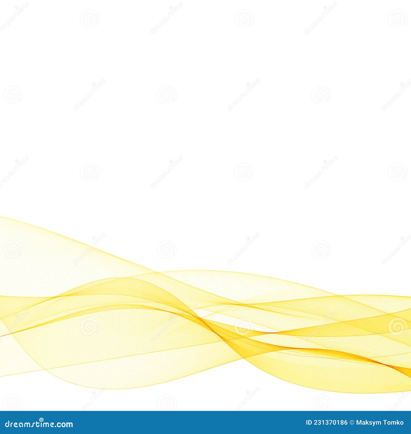 Yellow Wave. Abstract Vector Graphics. Eps 10 Stock Vector ...