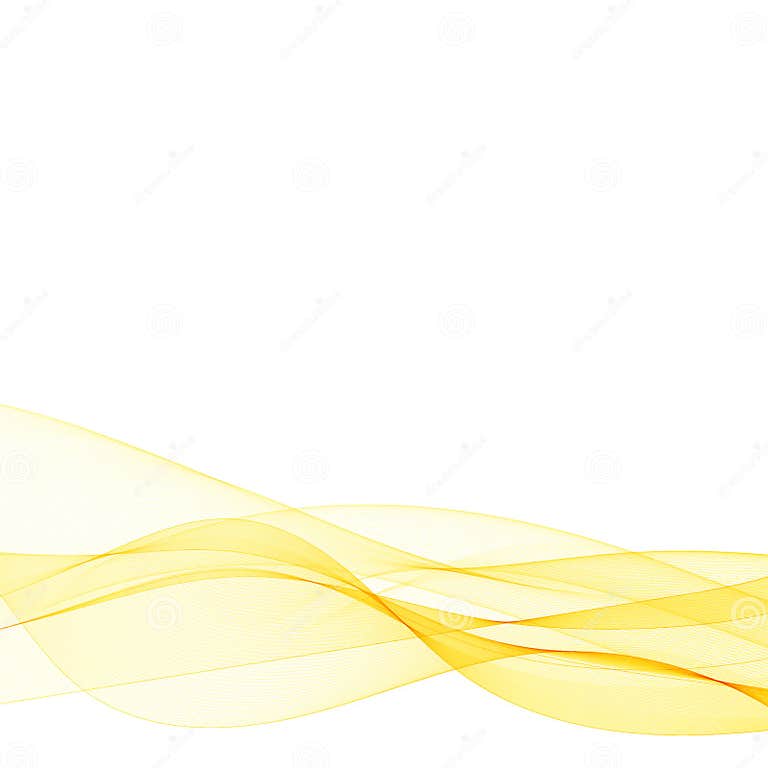 Yellow Wave. Abstract Vector Graphics. Eps 10 Stock Vector ...