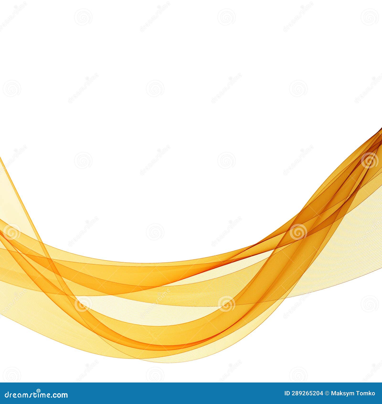 Yellow Wave. Abstract Vector Graphics. Eps 10 Stock Illustration ...