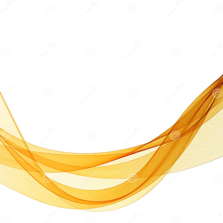 Yellow Wave. Abstract Vector Graphics. Eps 10 Stock Illustration ...