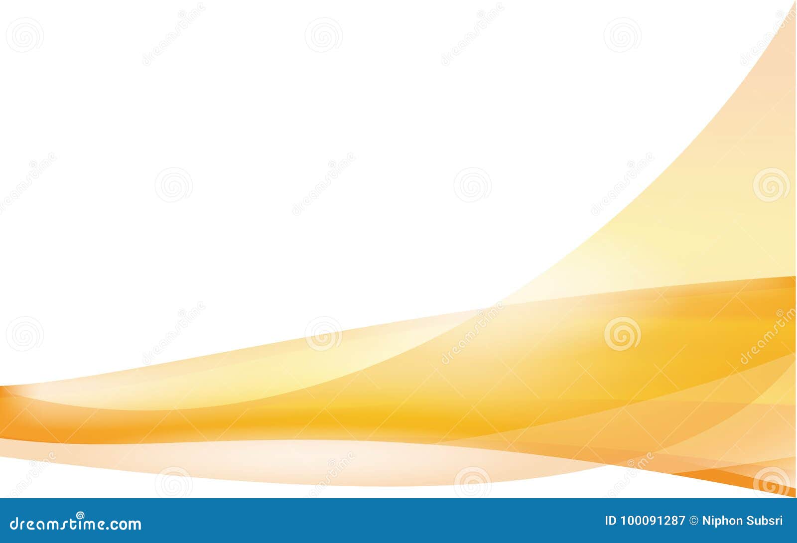 The Yellow Wave Design Background Stock Vector - Illustration of swoosh ...