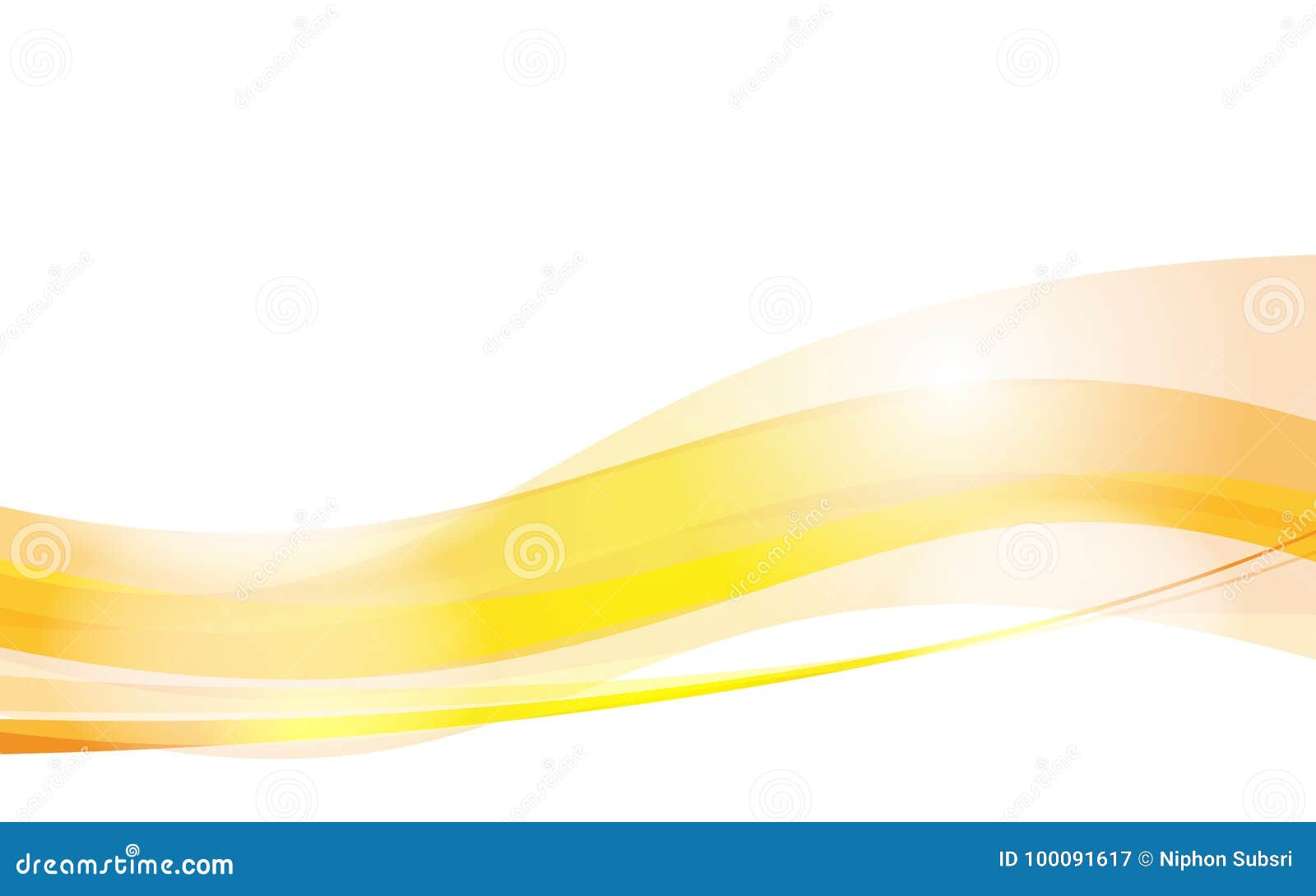 The Yellow Wave Design Background Stock Vector - Illustration of ...