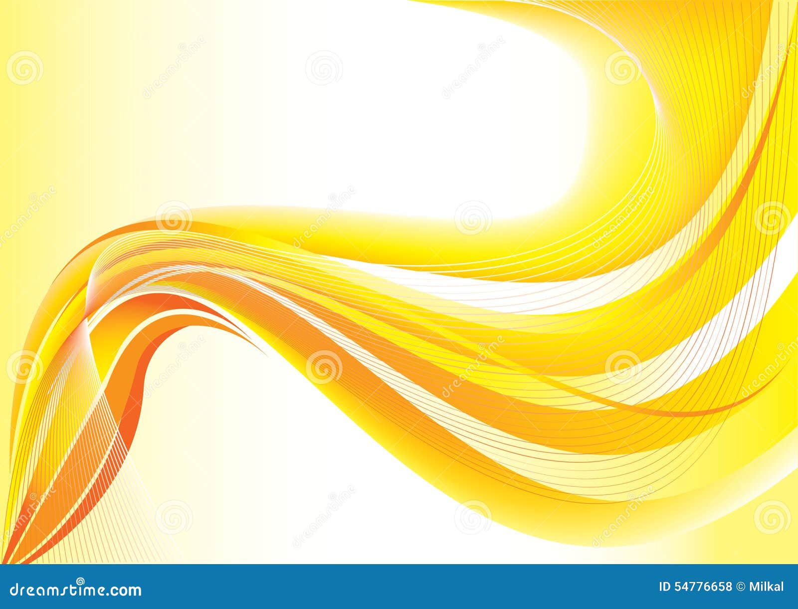 Yellow wave design stock vector. Illustration of phenomenon - 54776658