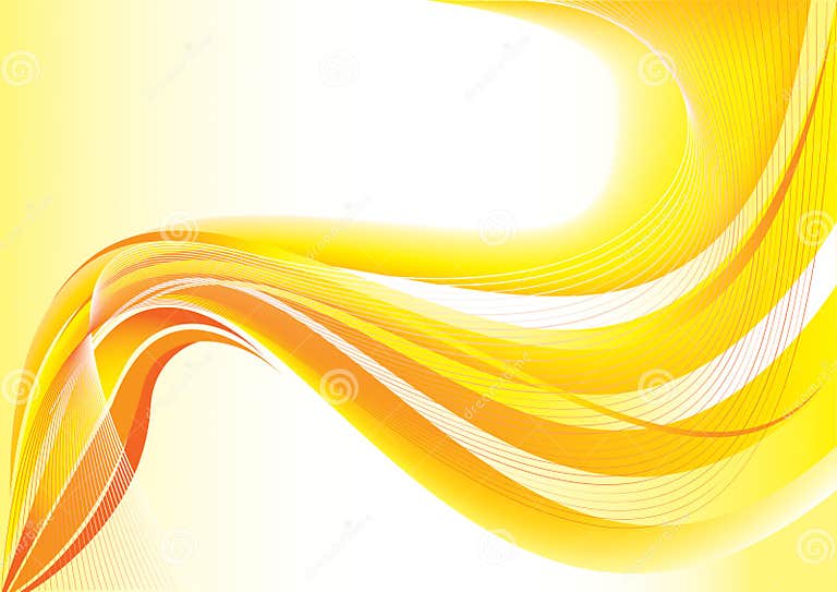 Yellow wave design stock vector. Illustration of phenomenon - 54776658