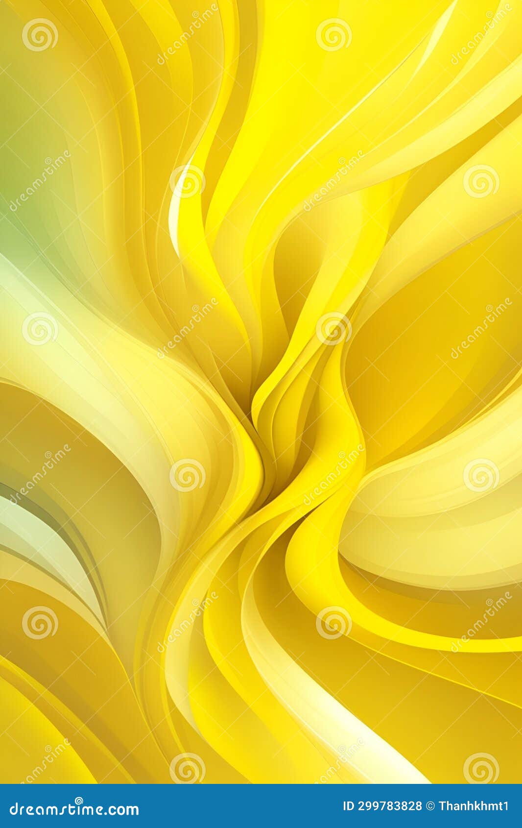 Yellow Waves Abstract Background, Vertical Composition Stock ...