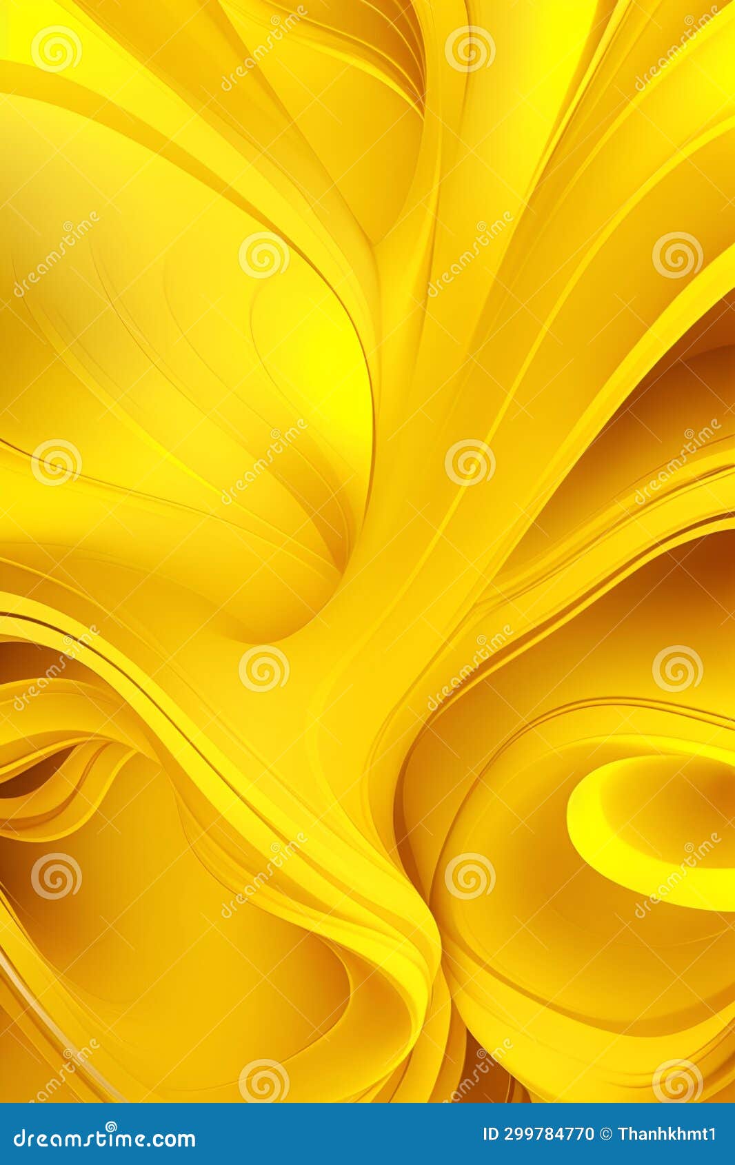 Yellow Waves Abstract Background, Vertical Composition Stock ...
