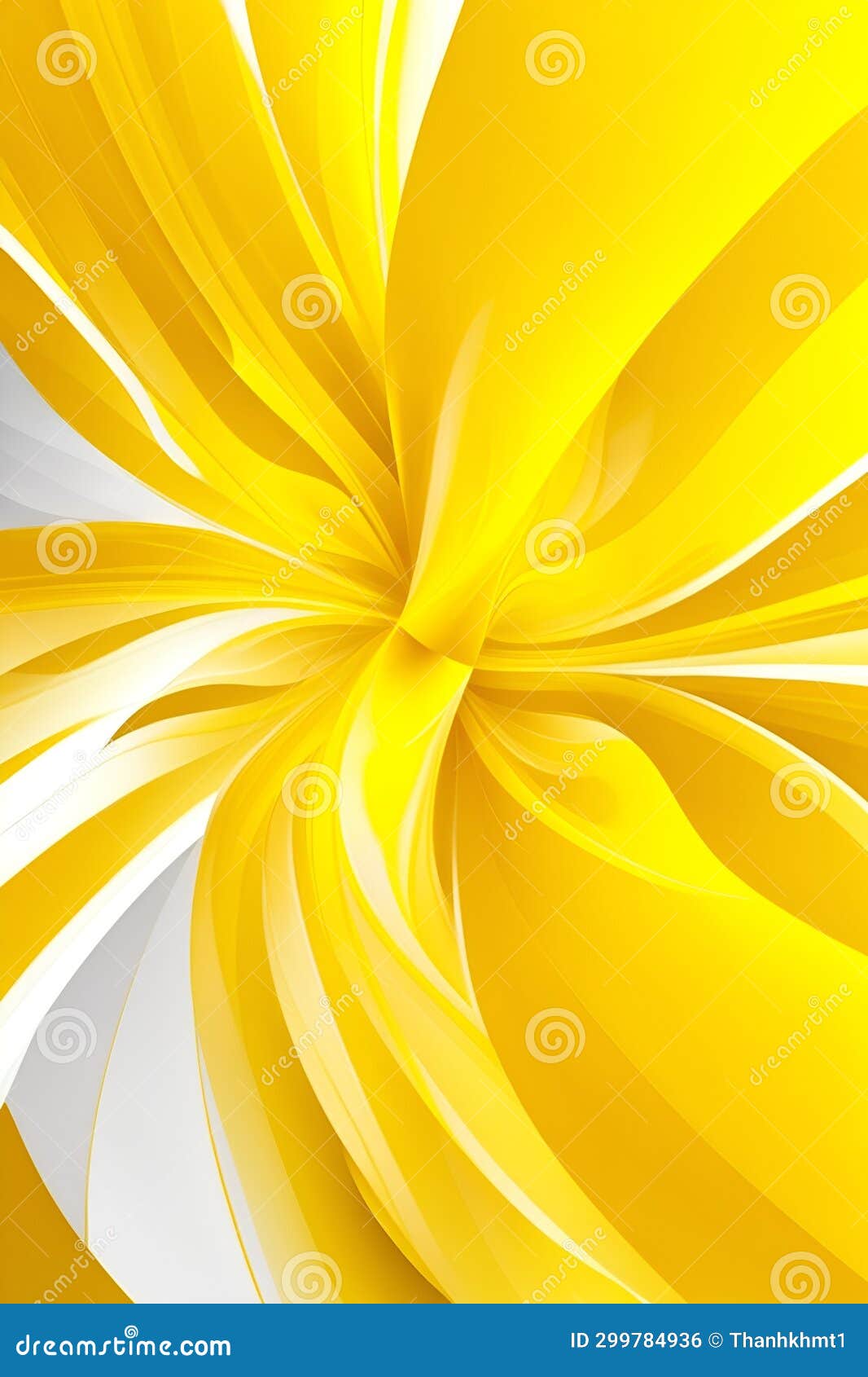 Yellow Waves Abstract Background, Vertical Composition Stock ...