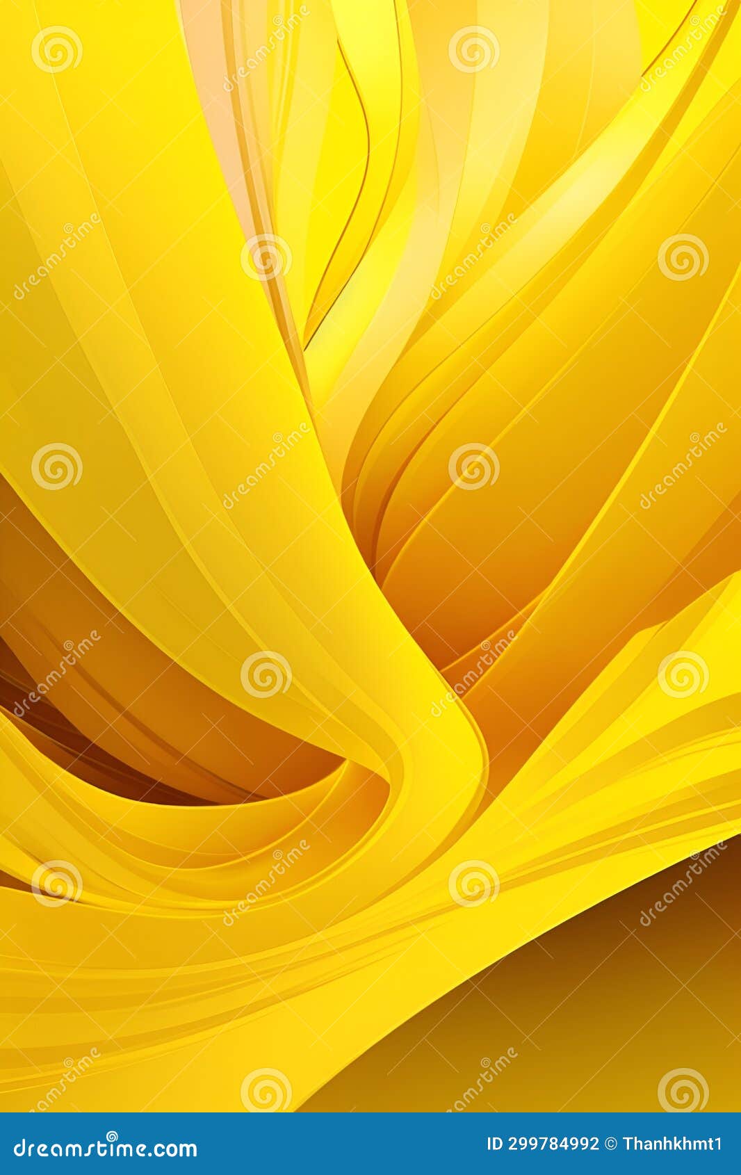 Yellow Waves Abstract Background, Vertical Composition Stock ...