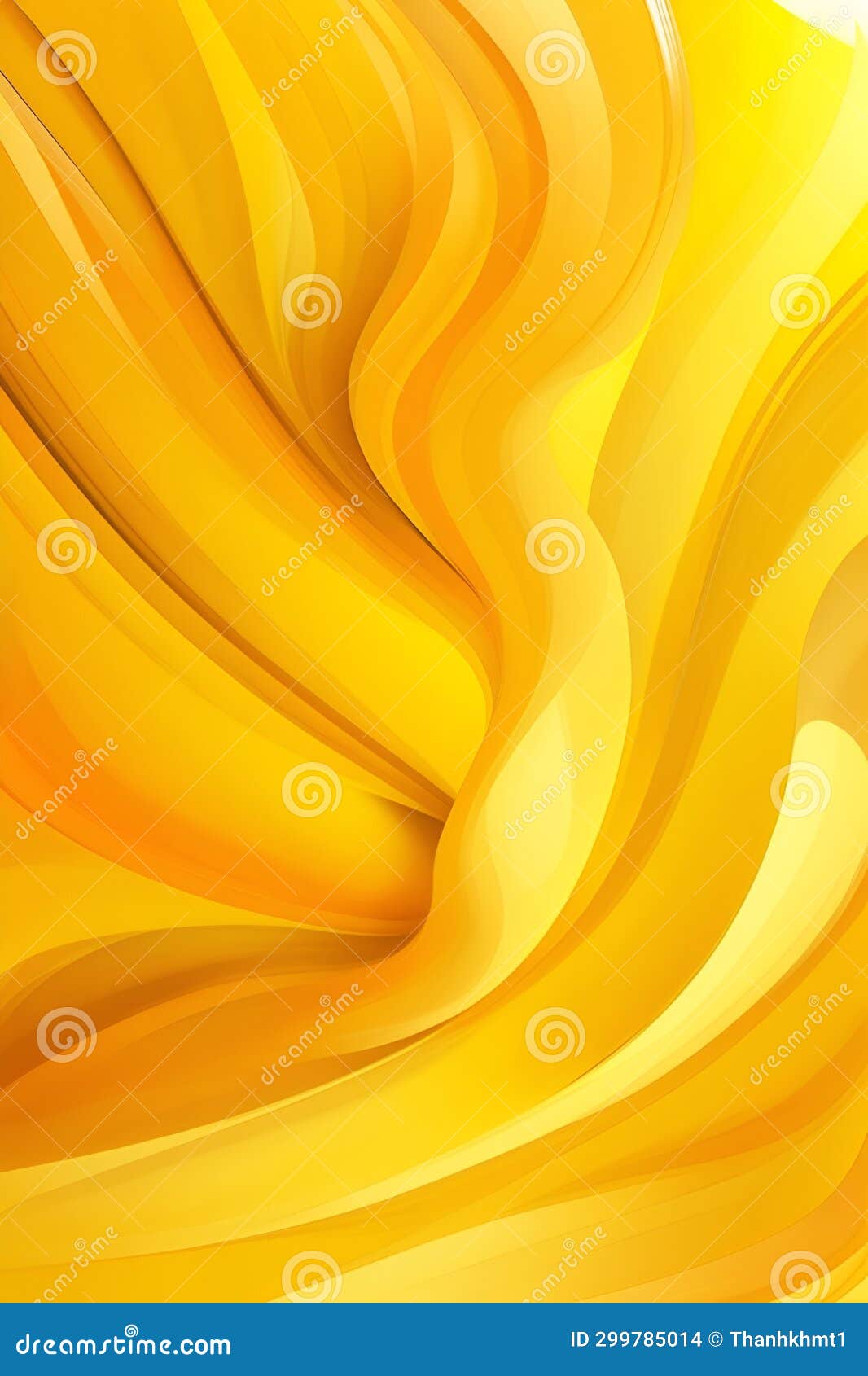Yellow Waves Abstract Background, Vertical Composition Stock ...