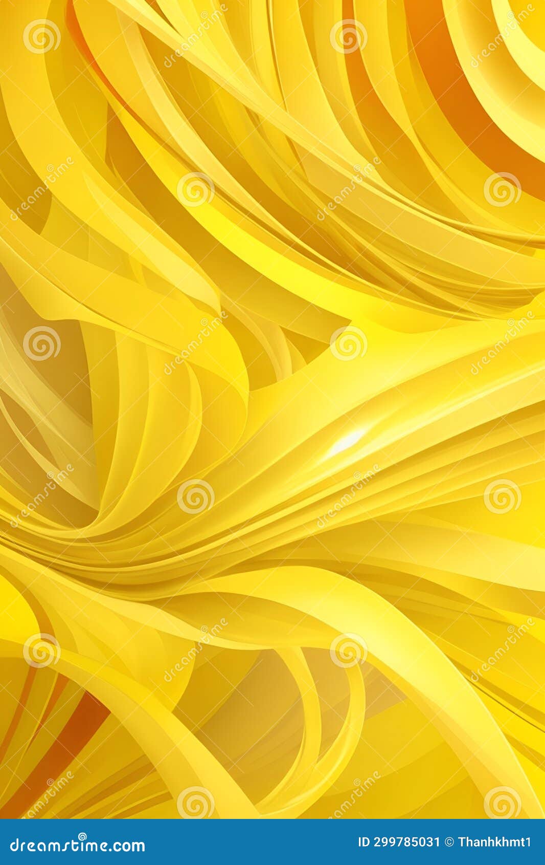 Yellow Waves Abstract Background, Vertical Composition Stock ...