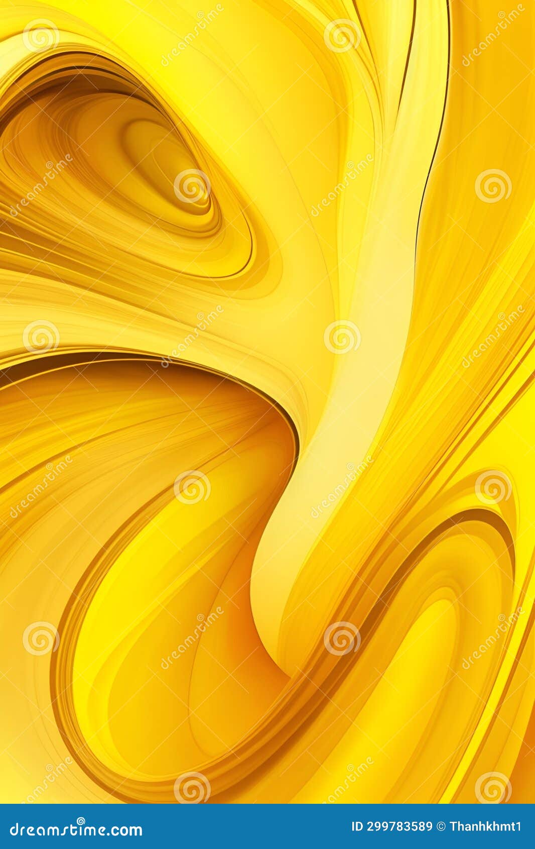 Yellow Waves Abstract Background, Vertical Composition Stock ...