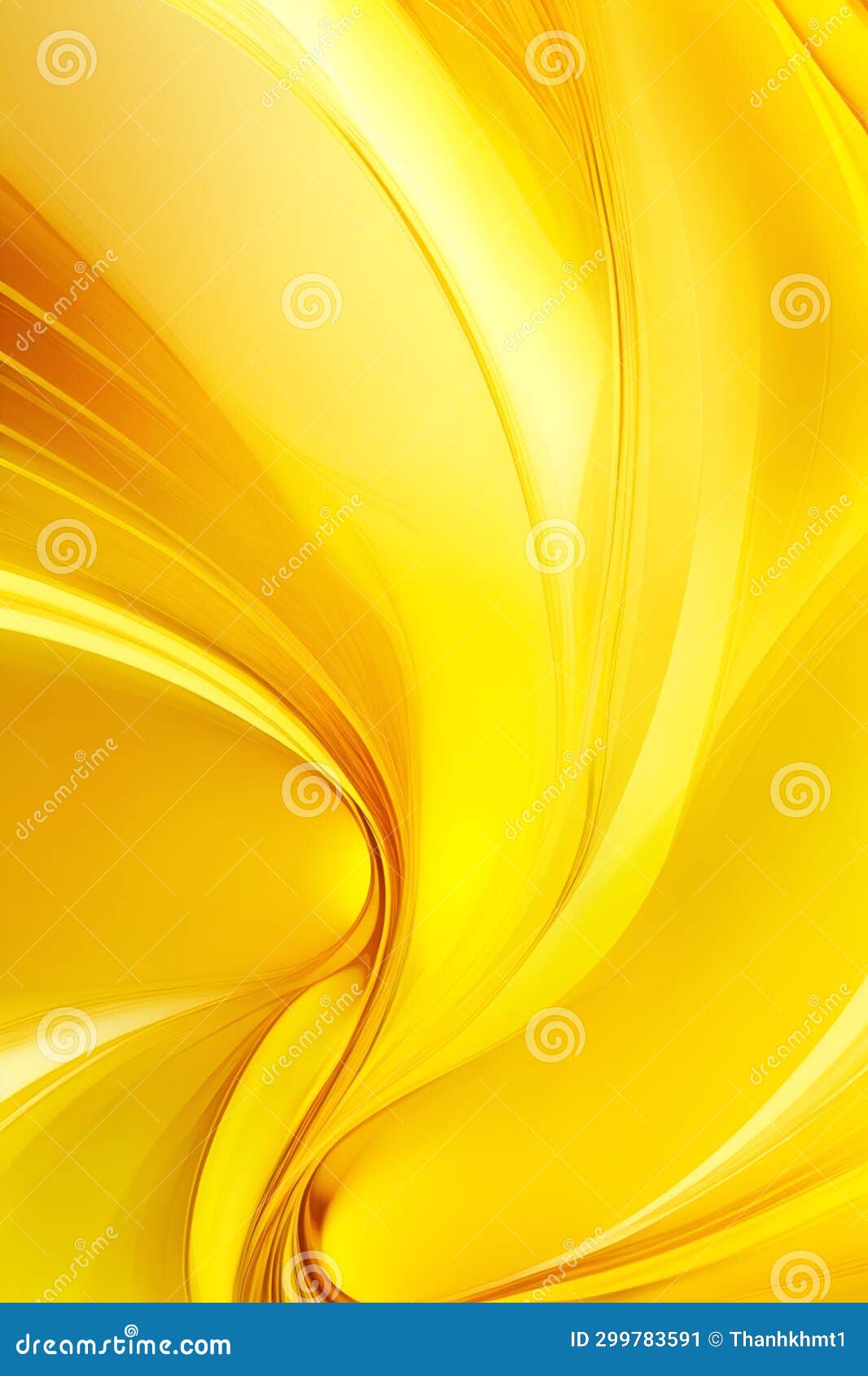 Yellow Waves Abstract Background, Vertical Composition Stock ...