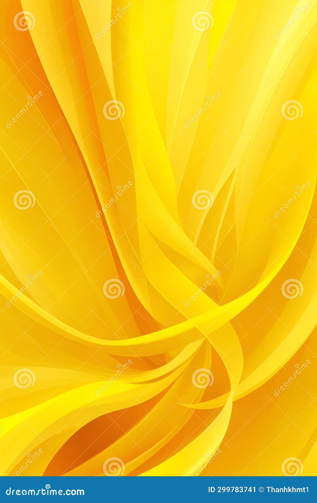 Yellow Waves Abstract Background, Vertical Composition Stock ...